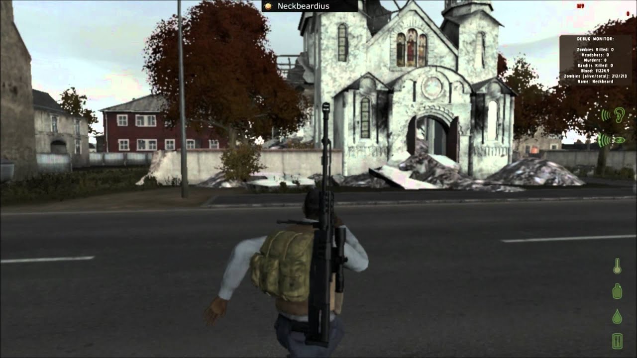 Blown up Church in DayZ - YouTube