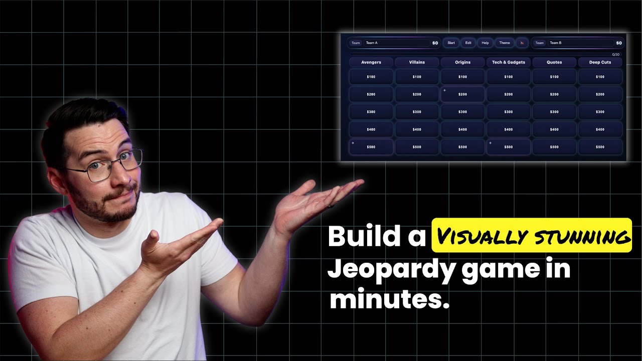How to Build a Jeopardy Game with AI in 5 Minutes - YouTube