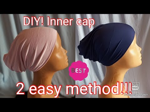 DIY! Inner cap for hijab | Hijab cap cutting and stitching | Hijab ...
