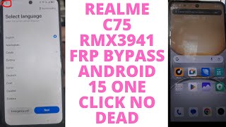 Realme C75 Rmx3941 Frp English Tutorial Android 15 New Security One ...