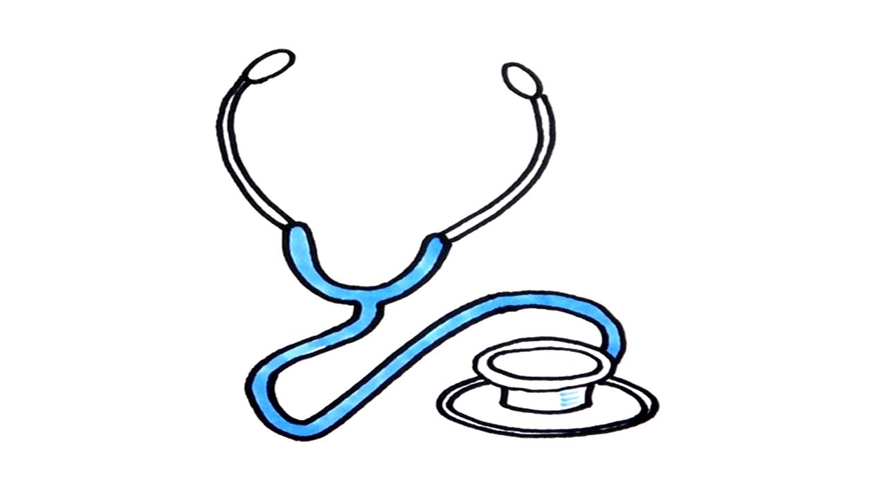 How to draw Stethoscope easy. - YouTube