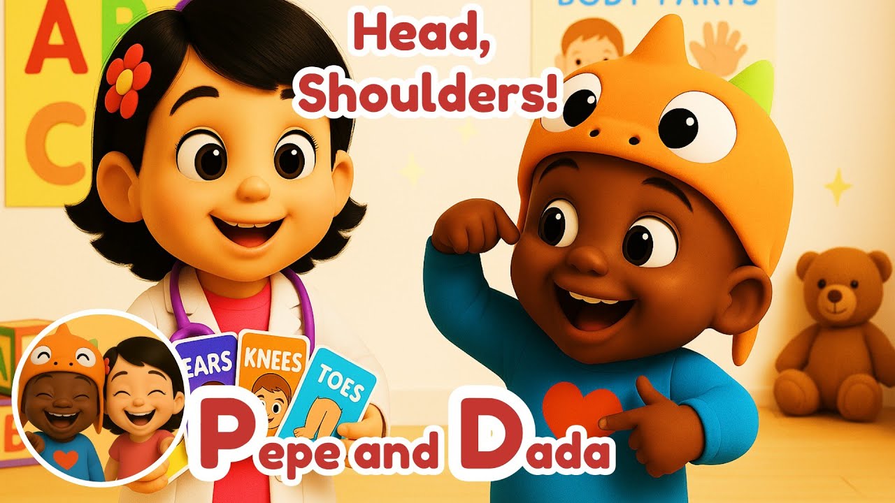 Head, shoulders, knees and toes with Doctor Pepe | Learn Body Parts ...