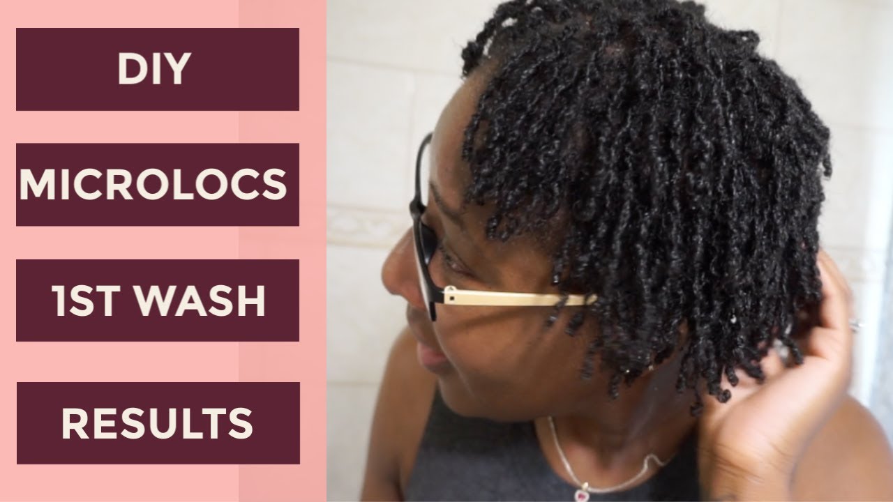 DIY Microlocs | 1st Wash - Post Installation - YouTube
