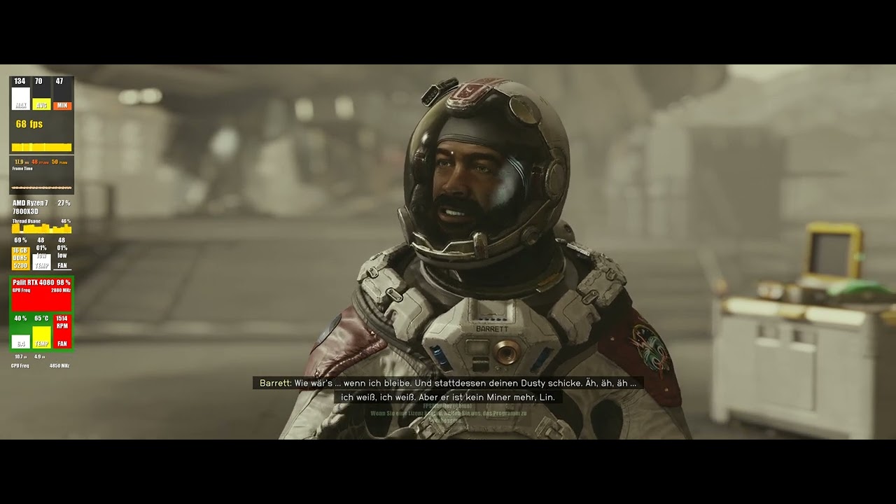 Starfield / Max Settings 7800x3d +RTX4080 / 3440x1440 2K - YouTube