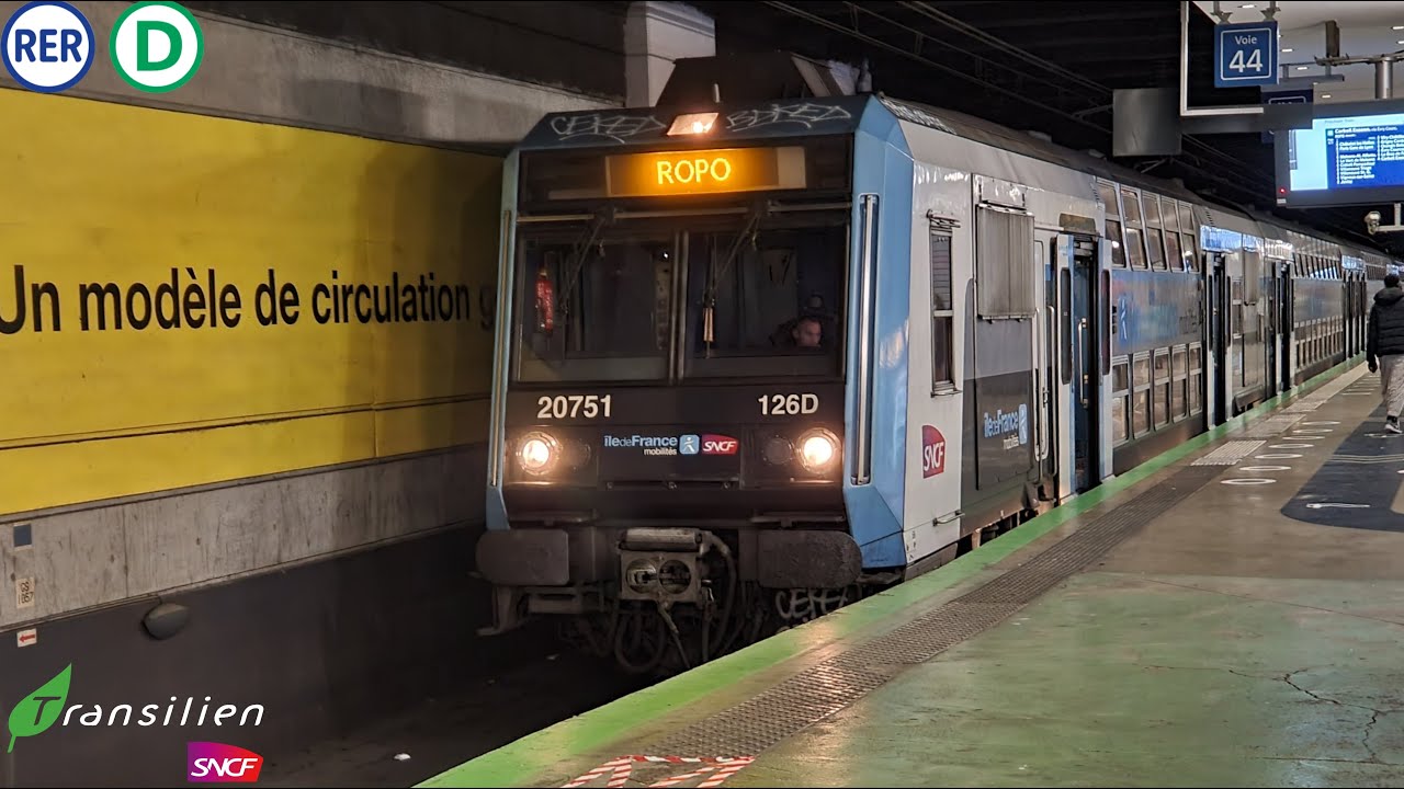 RER D [4K] Des Z20500 Transilien,Carmillon,IDFM court et long - YouTube