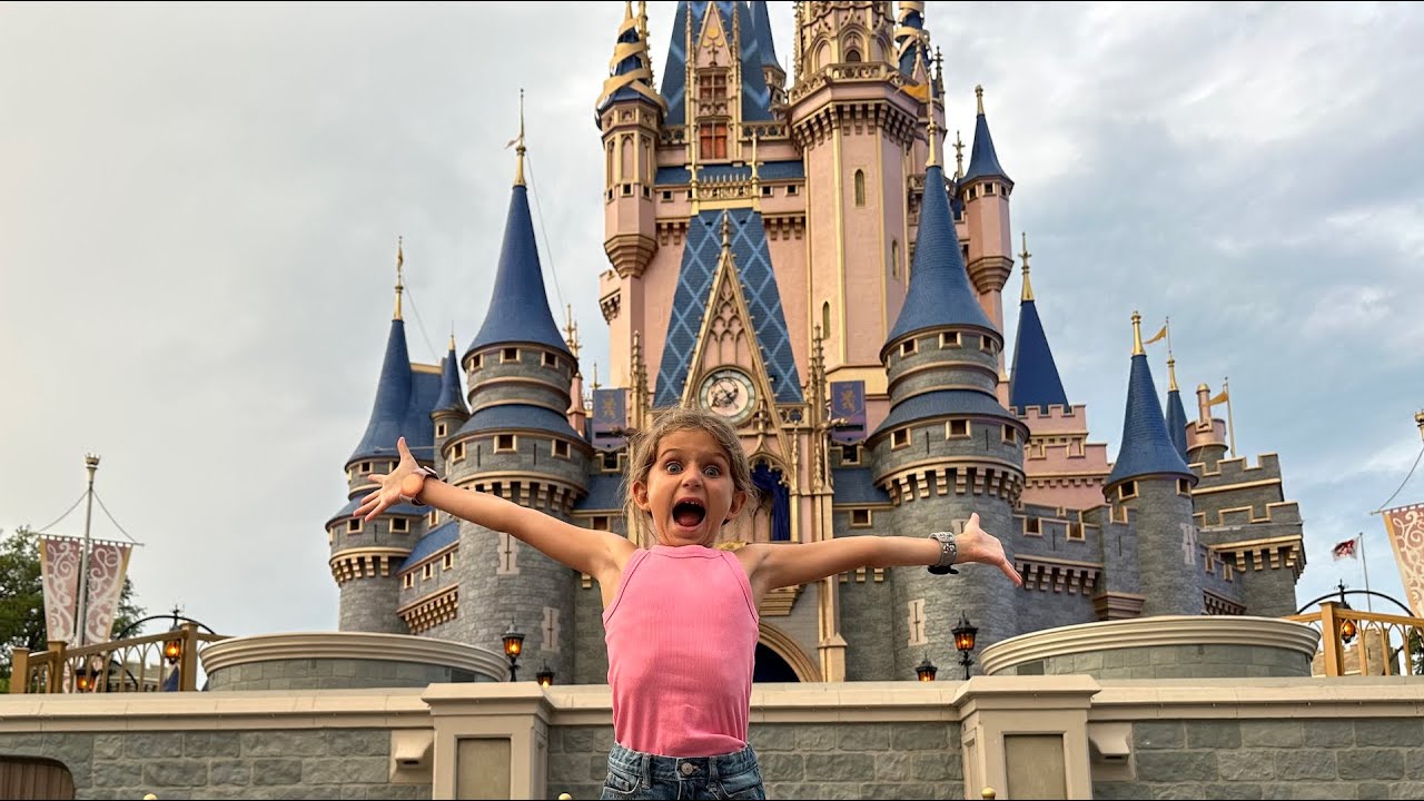 Ava & Palmer Visit Disney World and Explore Magic Kingdom! - YouTube