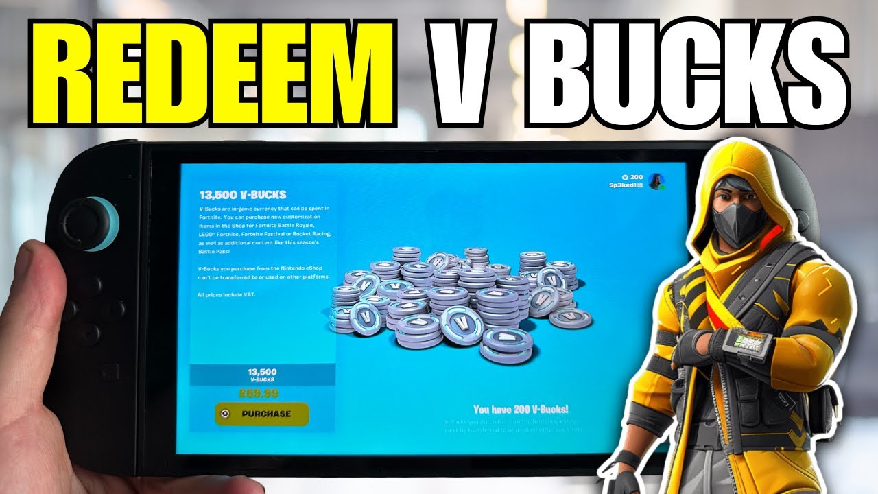 How To Redeem Fortnite V Bucks on Nintendo Switch 2 (Full Guide) - YouTube