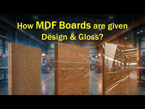 How MDF Boards are given Design and Gloss @Kimiagar.Official #technology #mdf #wood #howitsmade