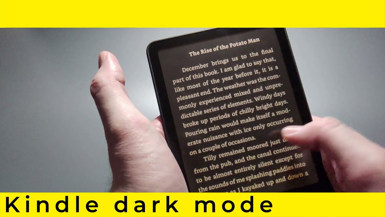 How to enable dark mode on a Kindle Paperwhite 2024 - YouTube