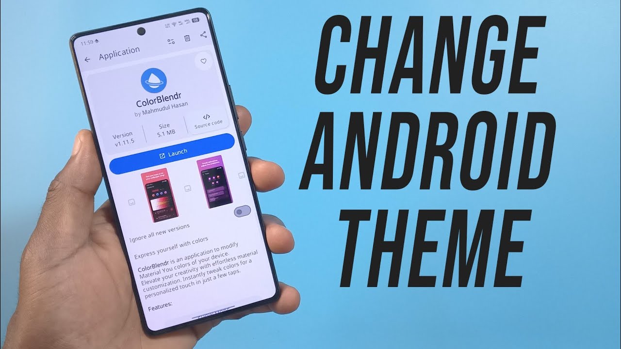 How to Use Colorblendr, Change Android Theme Color - YouTube