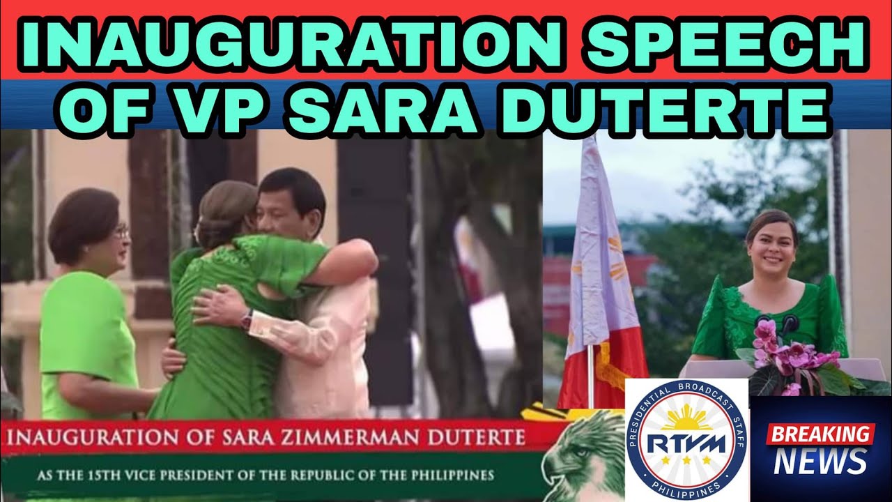 :INAUGURATION VP SARA DUTERTE 15TH VICE PRESIDENT OF THE PHILIPPINES ...