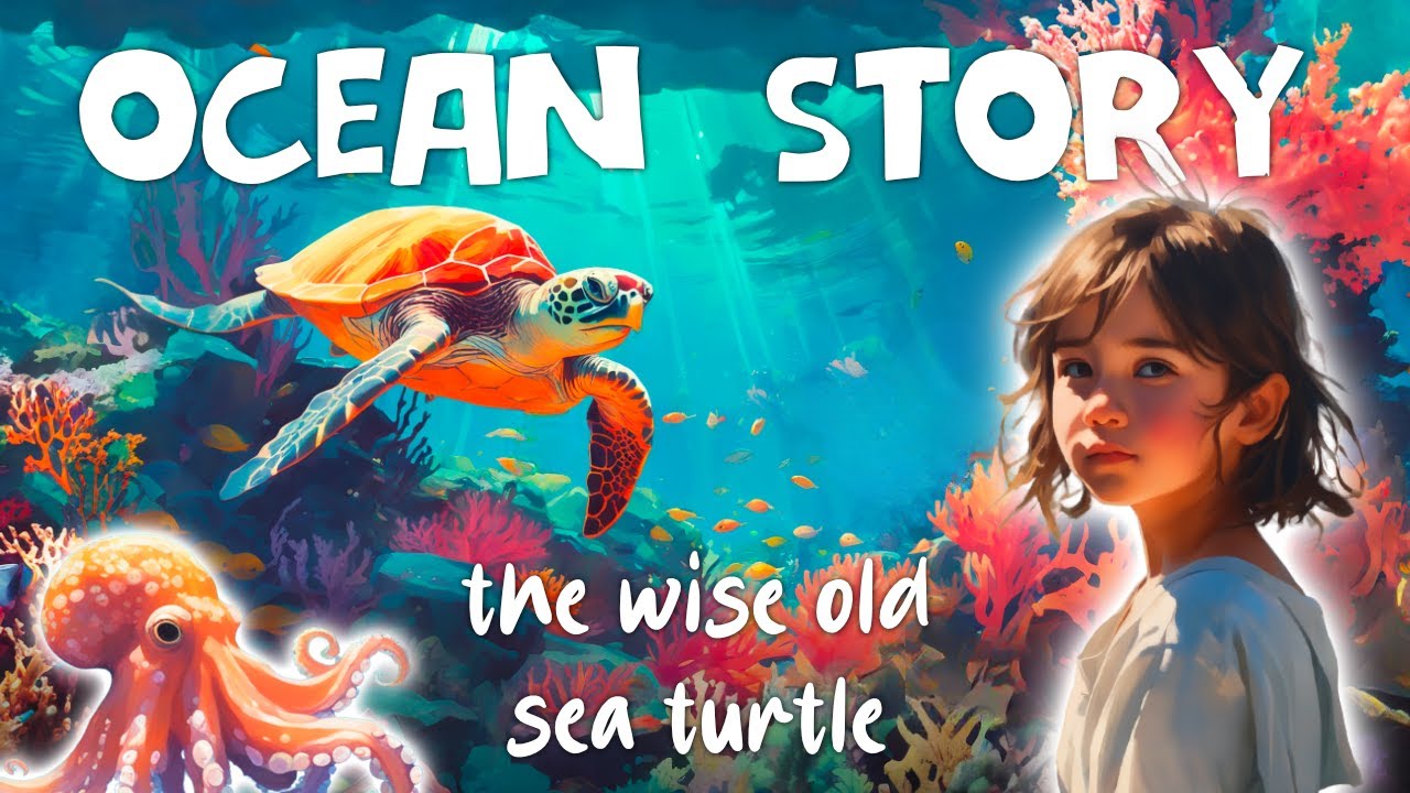 Animated ocean story: The wise old sea turtle 🐋 Goodnight adventure ...