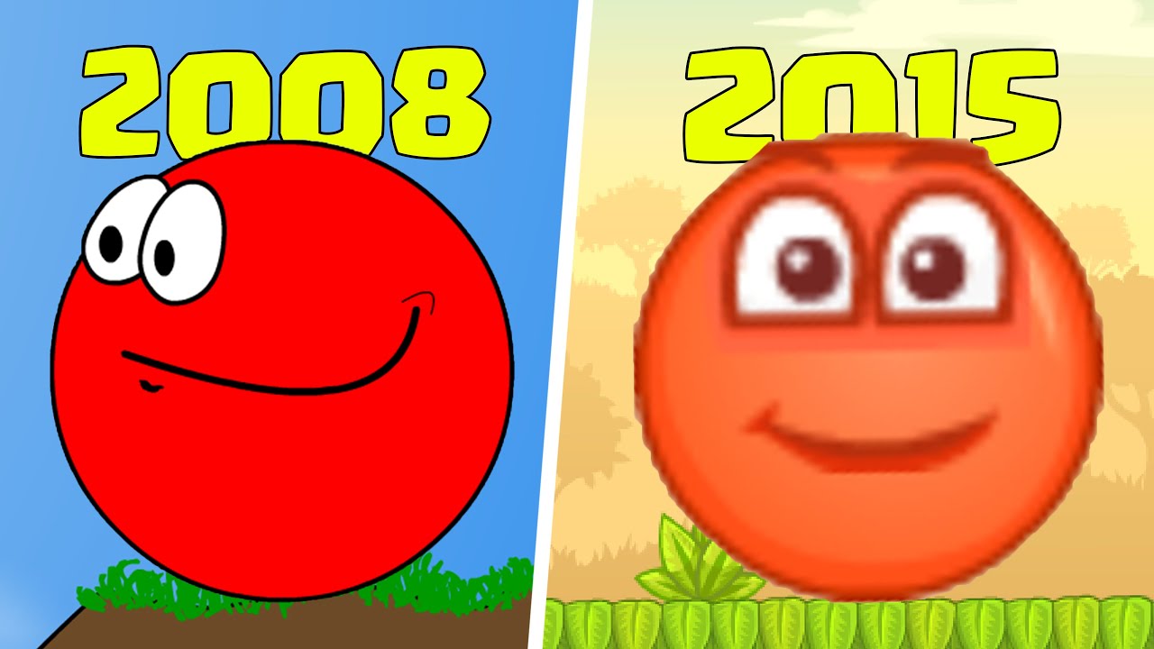 Evolution of Red Ball Flash Games (2008-2015) - YouTube