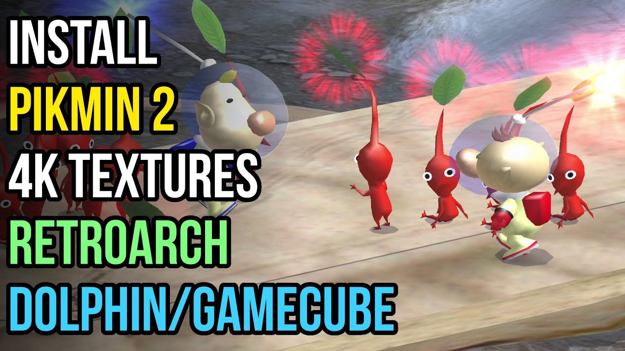 How to Install Pikmin 2 4K Textures in RetroArch Dolphin - YouTube