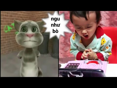 Baby Nhỏ Xinh Hồn Nhiên Cãi Nhau Với Con Mèo Trong Điện Thoại Cực Đáng ...