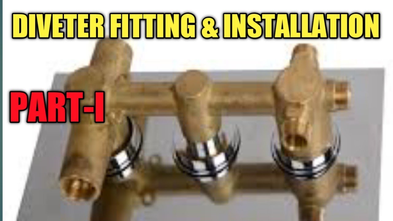 Diveter fitting & installation! diveter kaise lgaye! bathroom ...