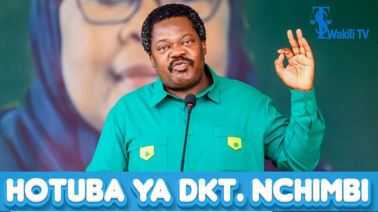 Hotuba ya Mgombea Makamu wa Rais Dkt. Nchimbi Baada ya Kupitishwa na ...