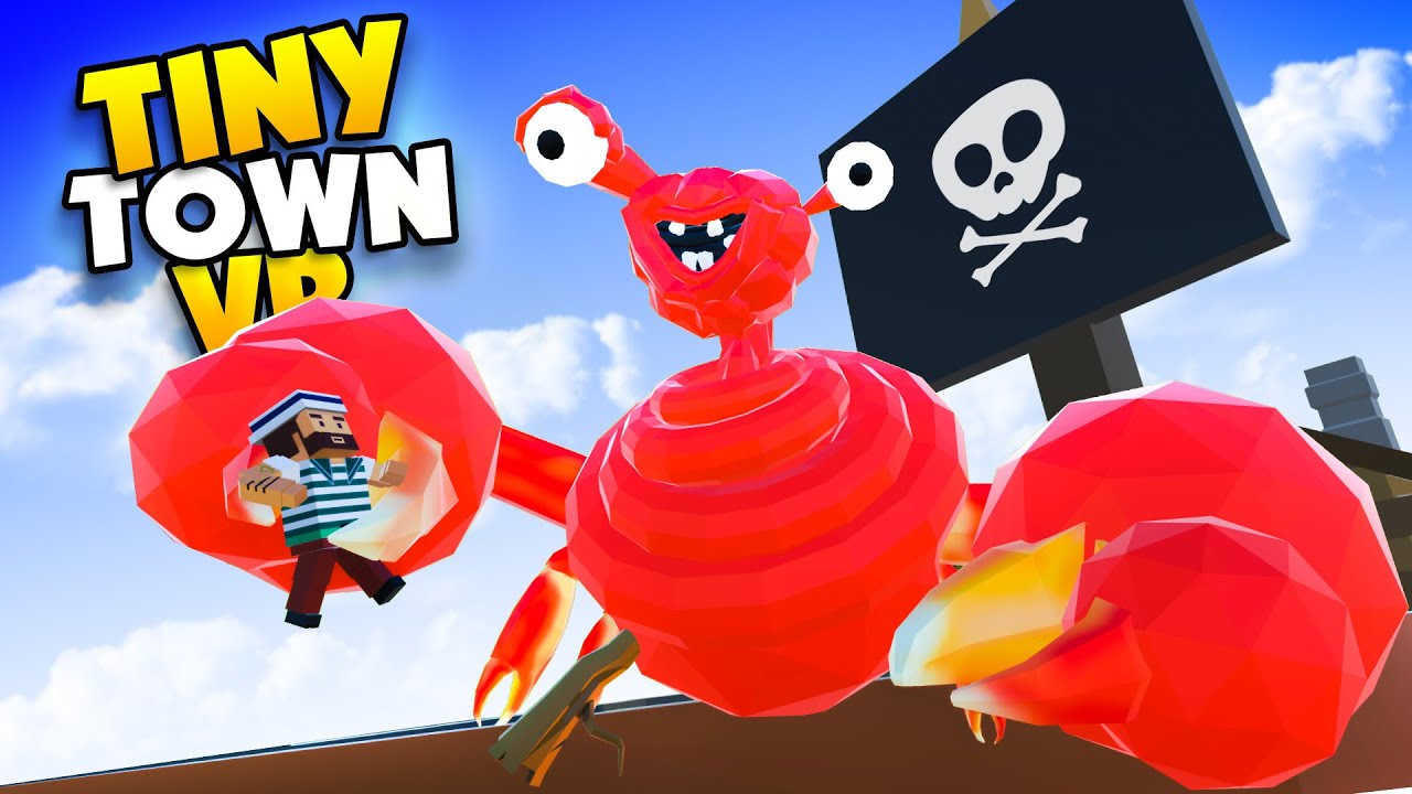 ADMIRAL KRUSTY Crashes his Pirate Ship Into Tiny Town! - YouTube