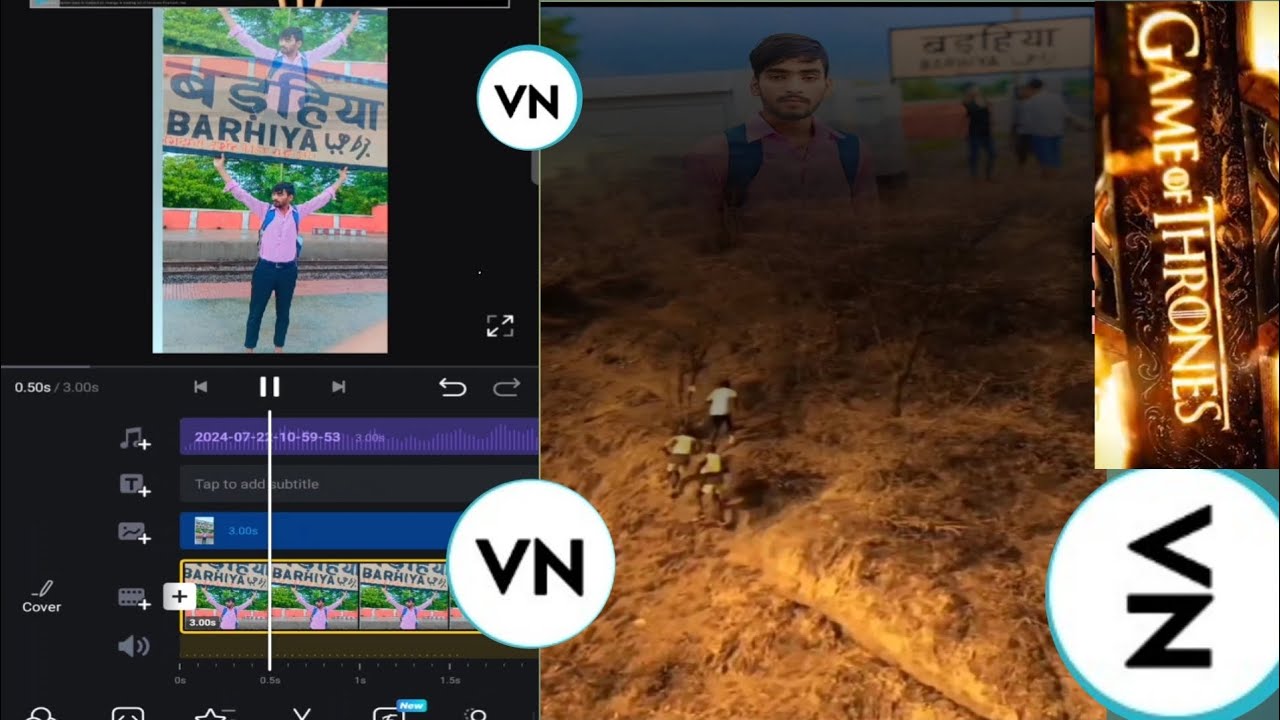 Trending Double Layer Video Editing In Vn App Double Roll Video Kaise ...