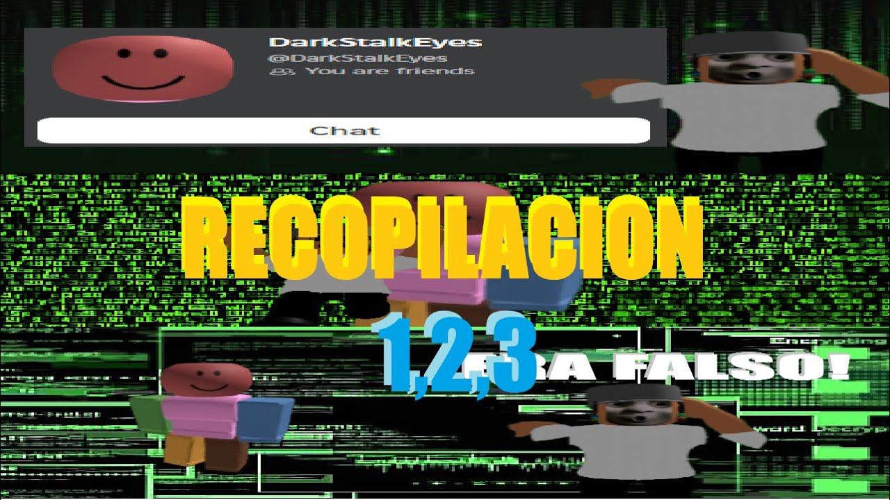 RECOPILACION de el HACKER en ROBLOX! - YouTube