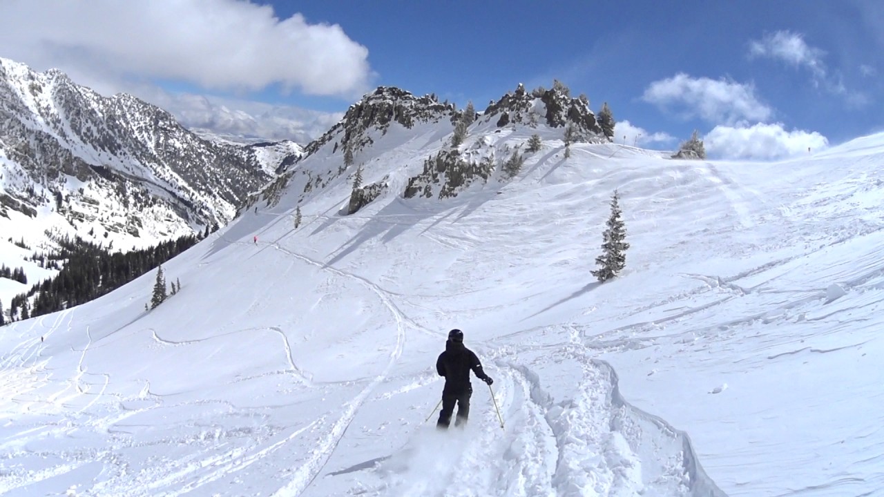 Blue Bird Powder at Snowbird Ski Vlog - YouTube