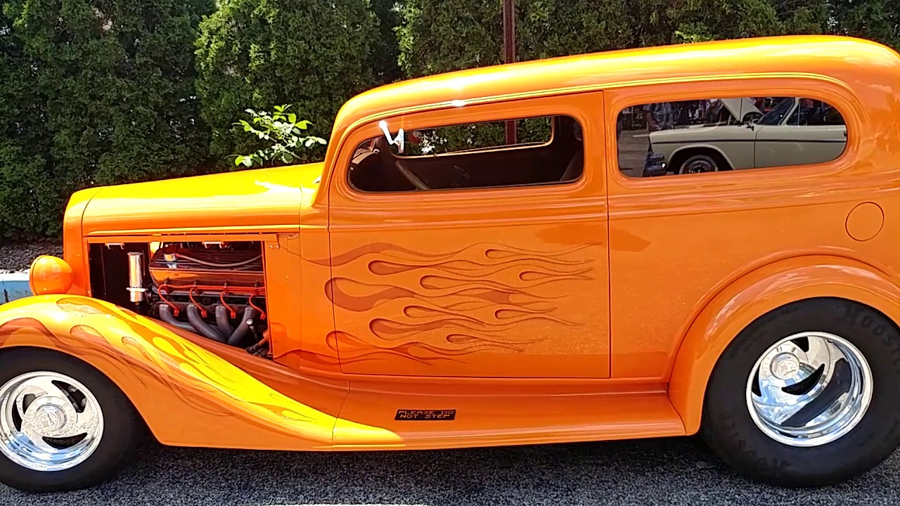 1934 ORANGE CHEVROLET MASTER SEDAN 2016 BEST of SHOW in POMPTON LAKES ...