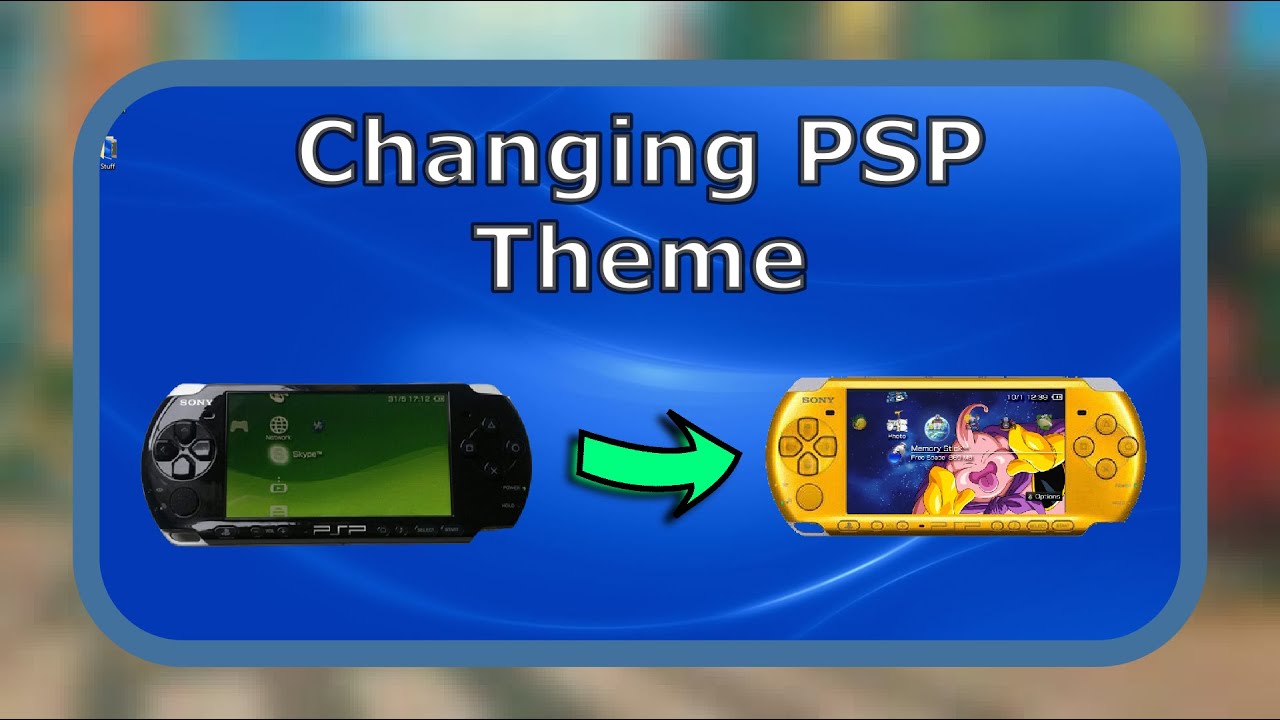 How to Change PSP XMB Theme - YouTube