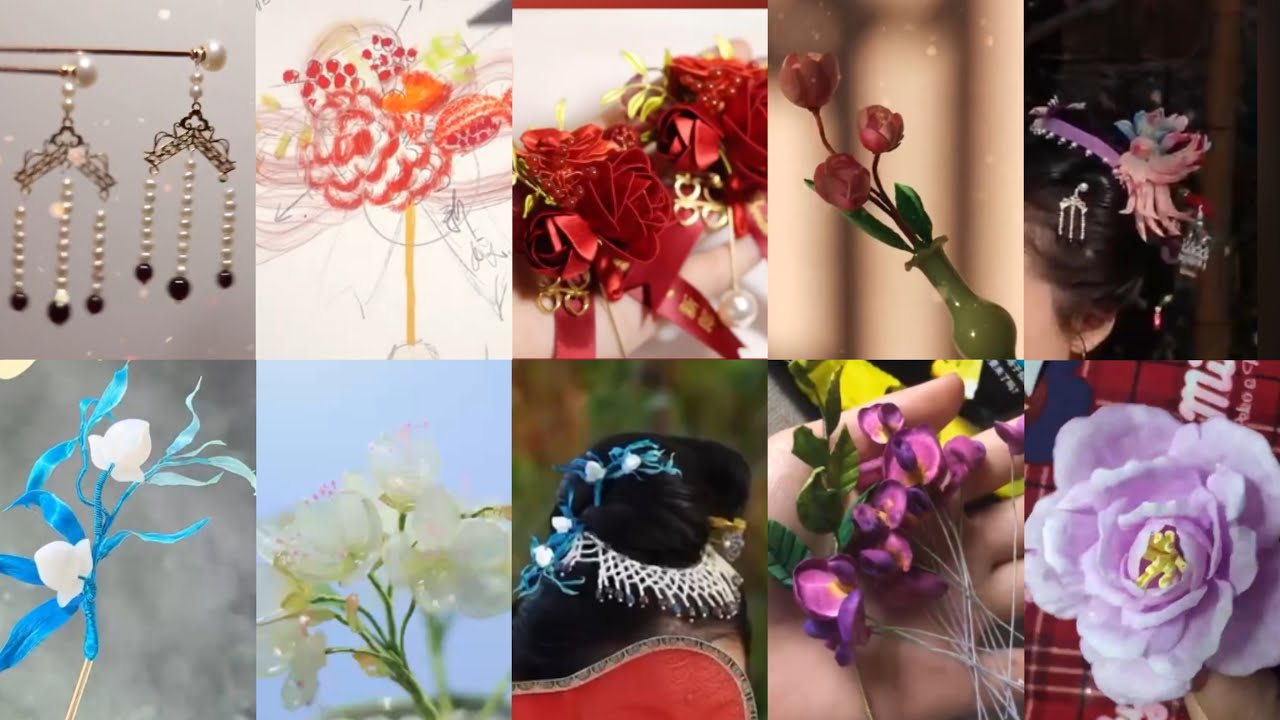 Quá trình làm trang sức cổ trang trâm cài Trung Quốc | Making Chinese ...