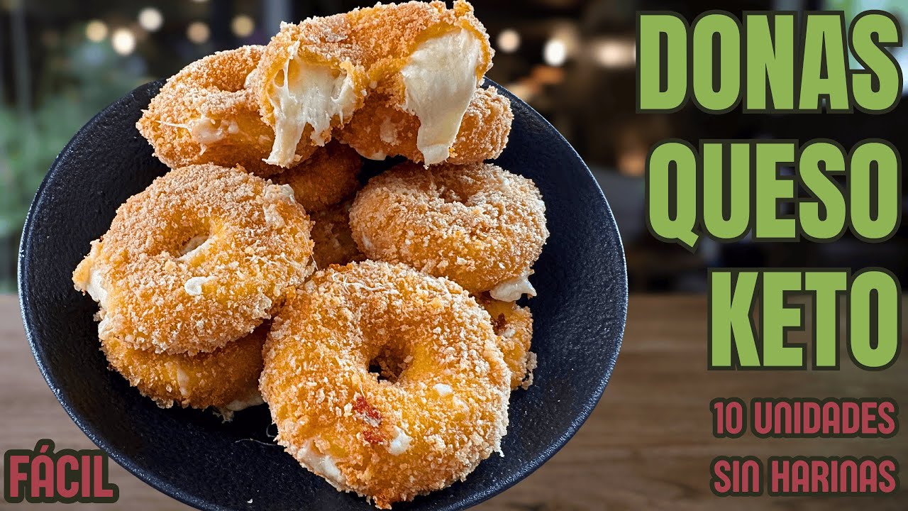 APERITIVO KETO - DONAS DE QUESO SIN HARINAS | Fácil, Saludable y Baja ...