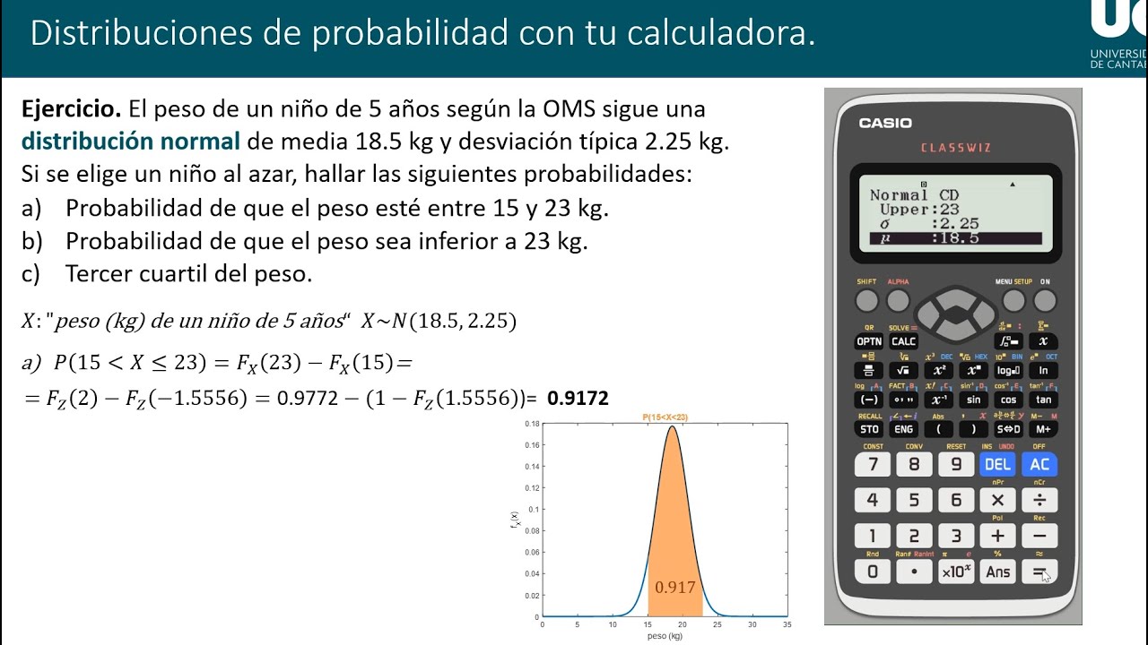 distribuciones comunes con tu calculadora. Binomial, Normal y Poisson. - YouTube
