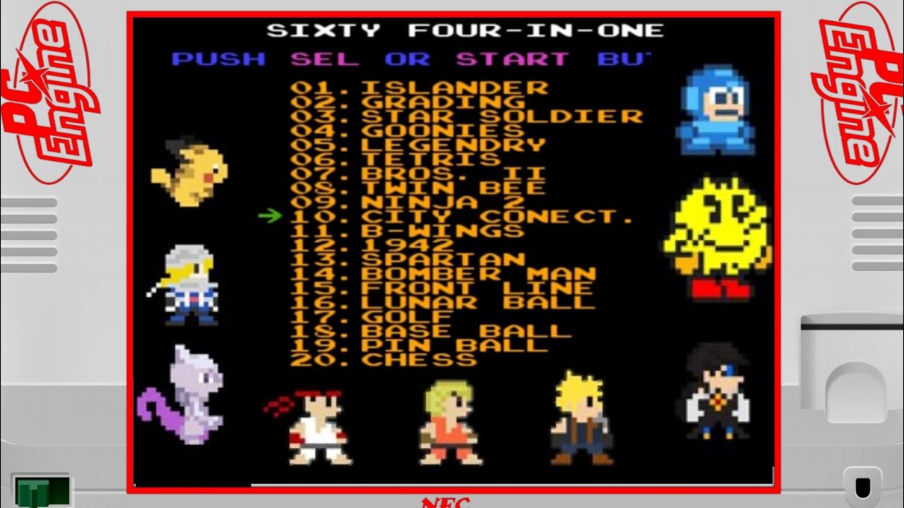 Nes 64 in 1 Gameplay : Every Nostalgia Game Played - YouTube