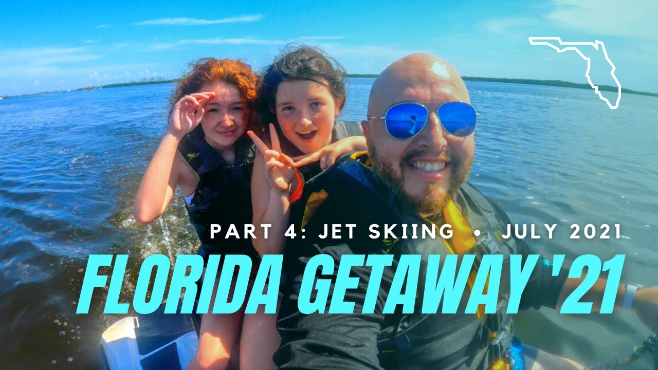 Florida Getaway '21: Part 4 - Jet Skiing... including FALLING OFF INTO ...