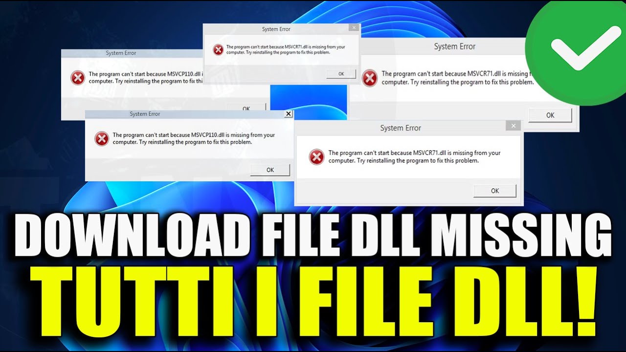Guida su come risolvere file DLL mancanti sul tuo computer - tutorial ...