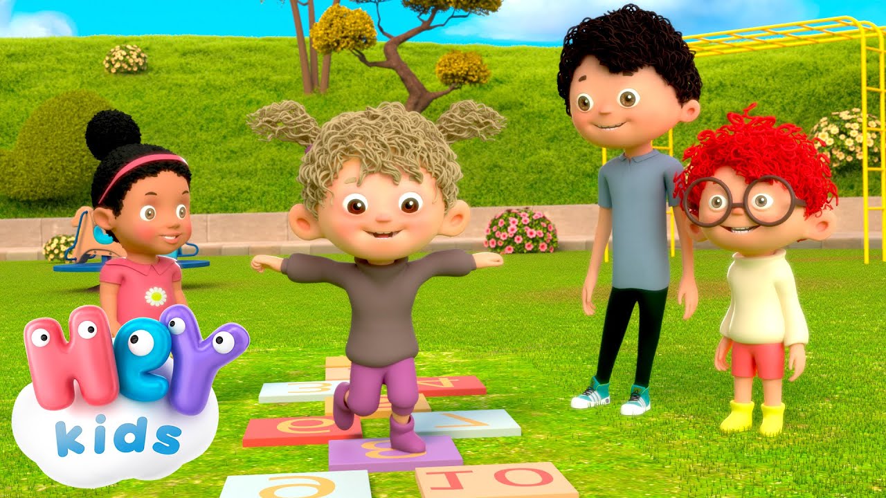 At the playground 🛝 | Fun Song for Kids | HeyKids Nursery Rhymes - YouTube