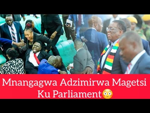 Bongozozo Mu Parliament Mnangagwa Adzimirwa Magetsi😳 - YouTube