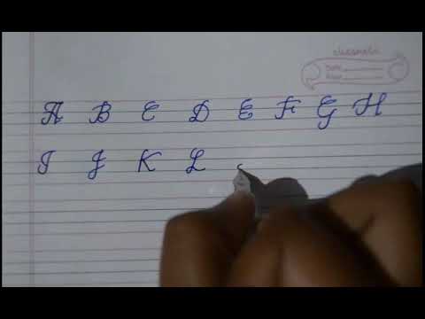 How To Write Mono Cursive || Capital Letters Tutorial - YouTube