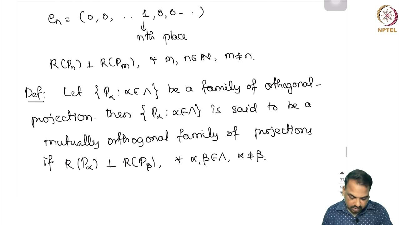 Mutually Orthogonal Projections - YouTube