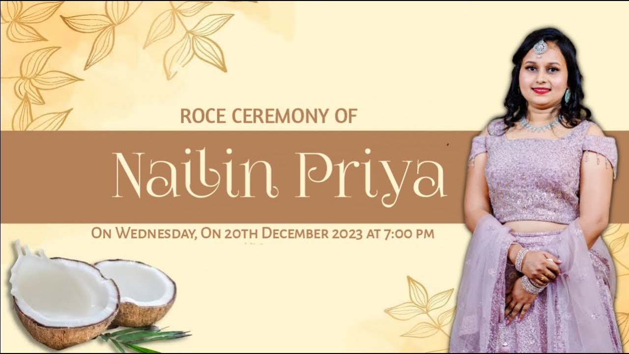 Roce Ceremony Of Nailin Priya | 20.12.2023 | Heranje - YouTube