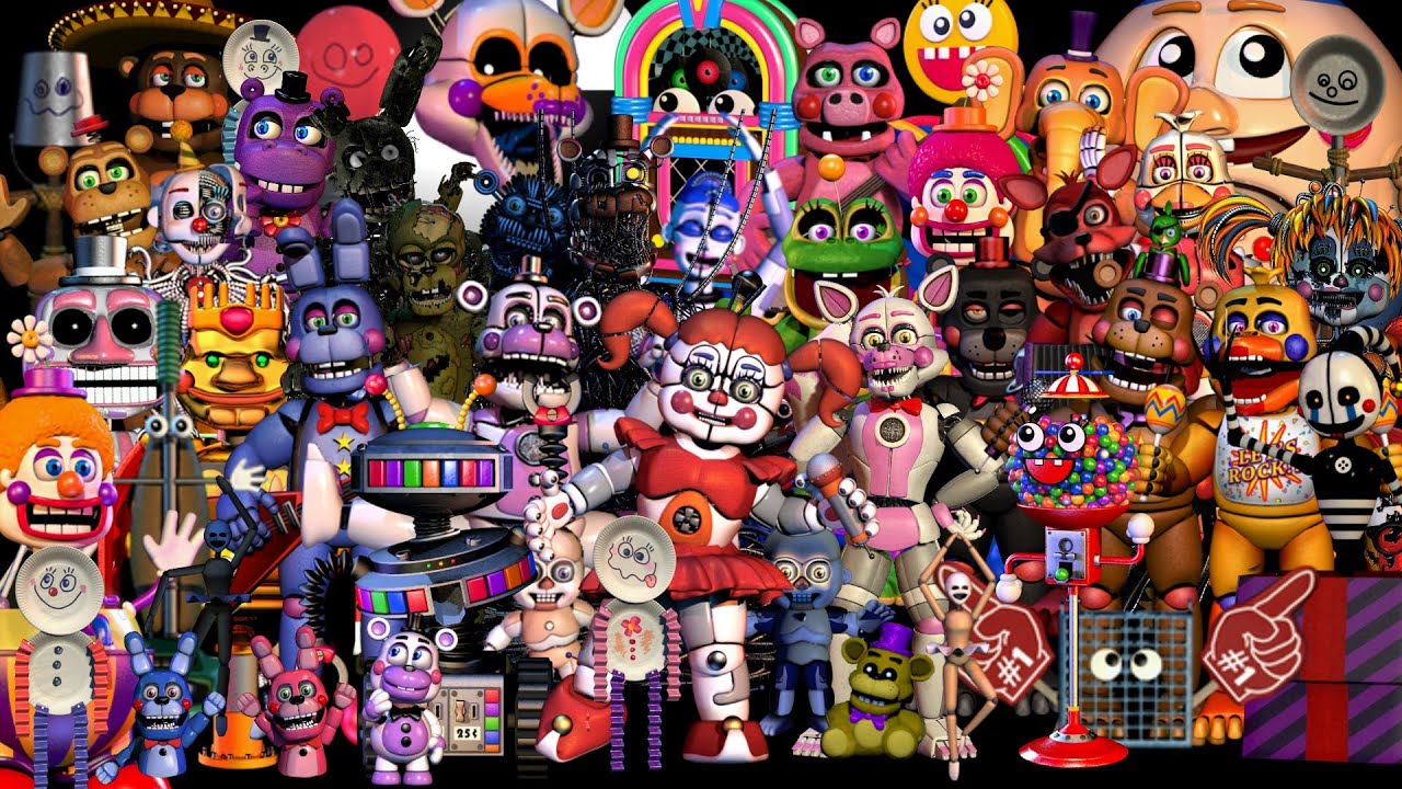 Fnaf characters songs (Fnaf SL-FFPS) - YouTube