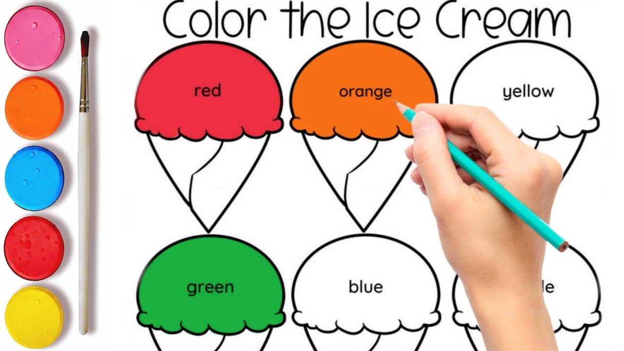 Learn Colors with Ice Cream 🍦 Color Learning for Kids | Fun Preschool ...