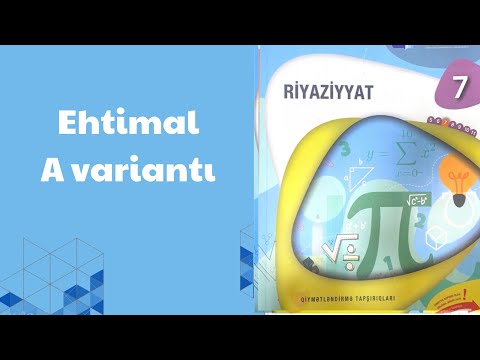 Ehtimal.7-ci sinif yeni riyaziyyat dim testi A variantı (seh 126)