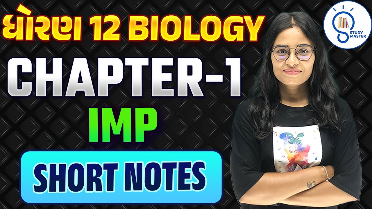 Std 12 Biology ch 1 Imp Short Notes | Short Notes of Biology Class 12 ...