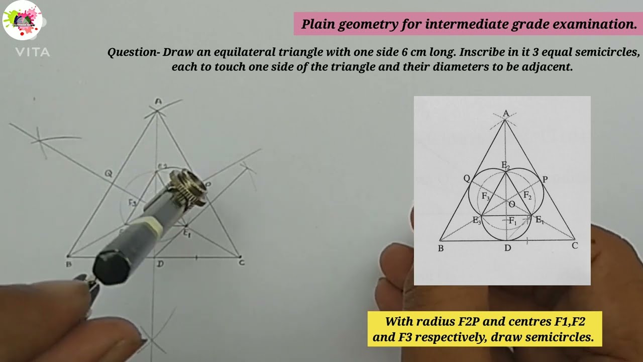 intermediate drawing grade examination geometry , diagram number -17 ...