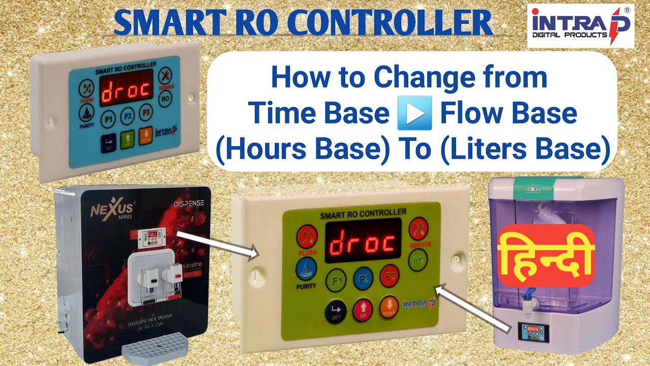 How to Change from Time Base To Flow Base | Smart RO Controller - YouTube