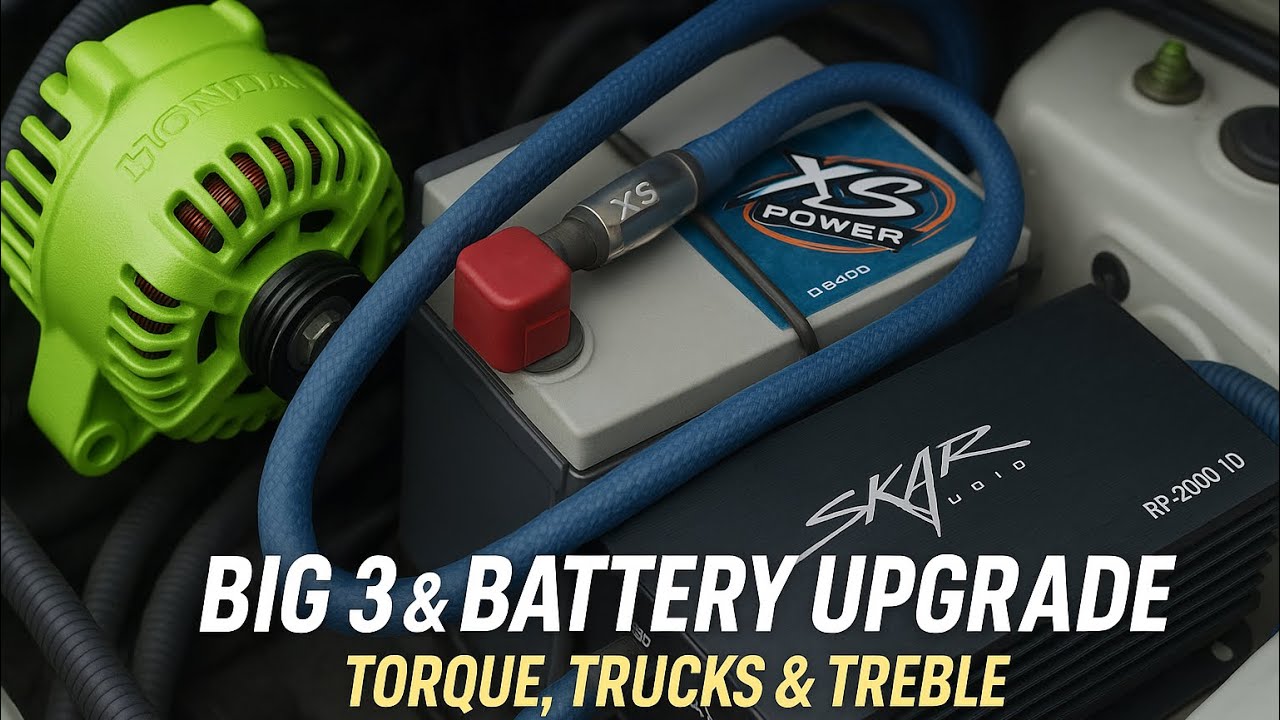 Big 3 Wiring Upgrade + Battery Power Test! 💥 Real Difference?” #big3 # ...