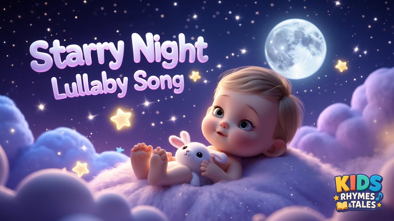 Starry Night Lullaby Song 🌙 | Nursery Rhymes & Kids Songs for Sweet ...