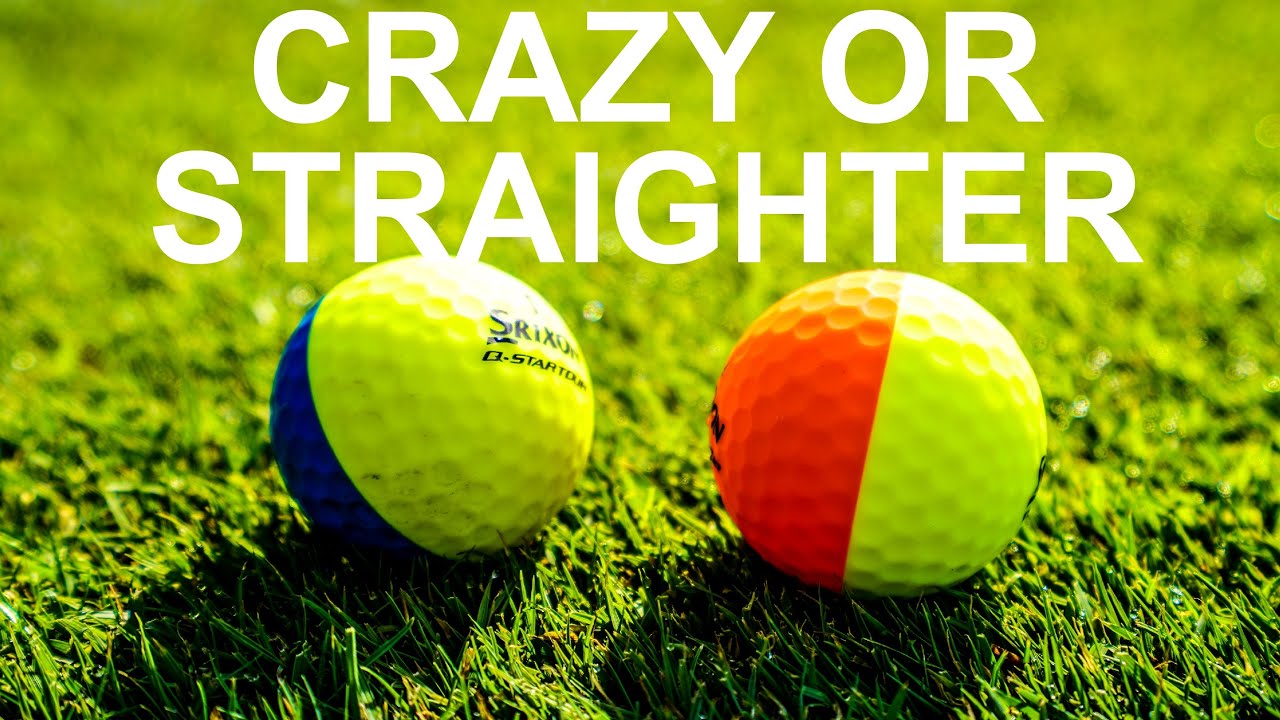 CRAZY GOLF BALL OR WILL IT HELP YOU HIT IT STRAIGHT - YouTube