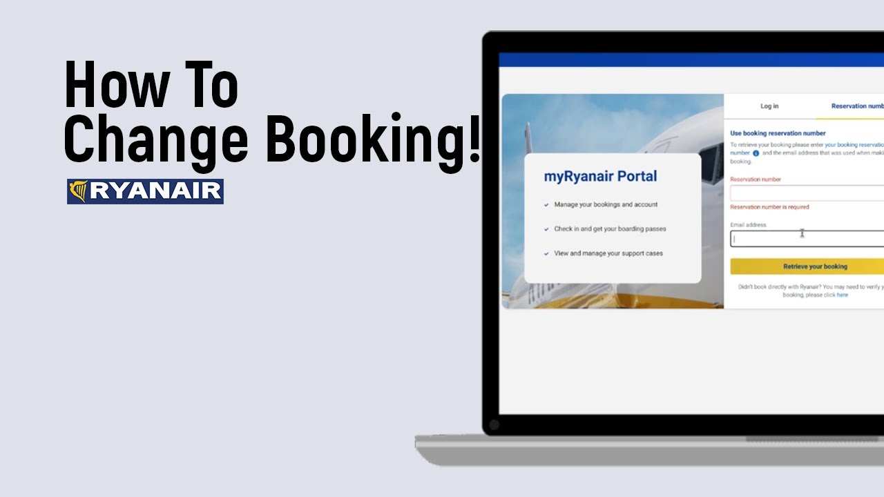 How To Change RyanAir Flight Booking [easy] - YouTube