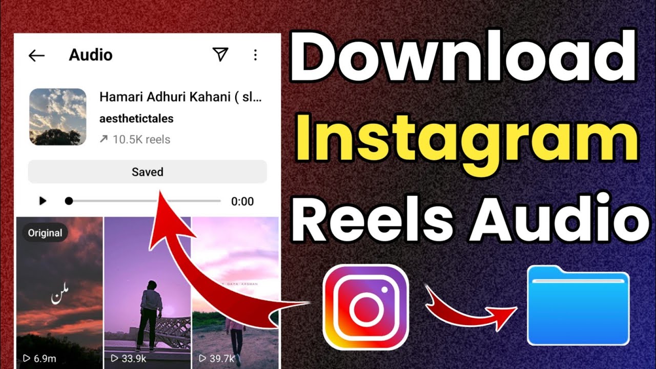 How To Download Instagram Reels Audio Sound In File | Reels Video Ki ...