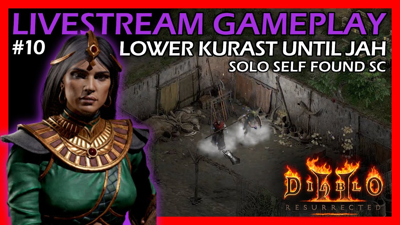 Sur Rune 269% drop chance | Lower Kurast to make Jah | D2R SSF Part 10 ...